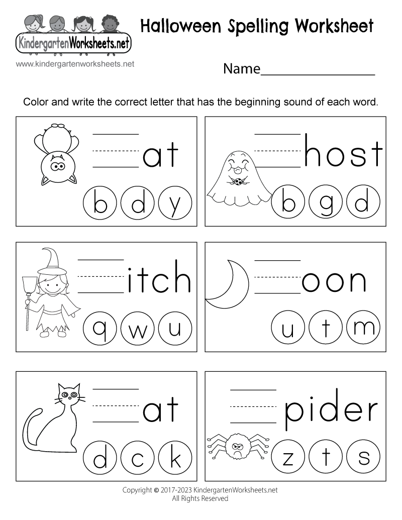 Printable Spelling Activities - Printable Templates