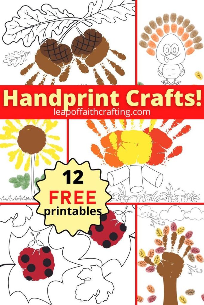 Fall Handprint Crafts For Toddlers Printable - Printable Templates