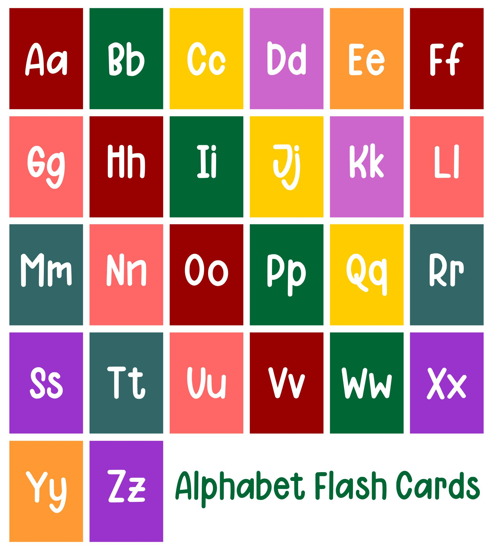 Printable Alphabet Cards - Printable Templates