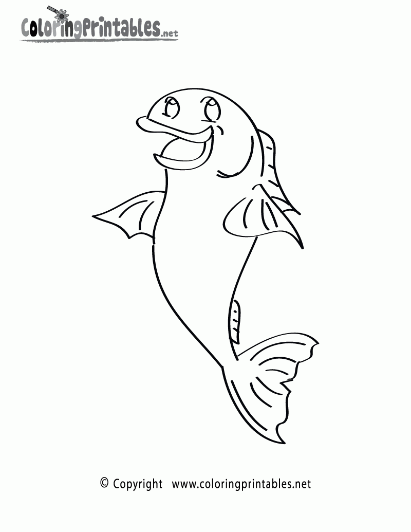 Printable Coloring Fish - Printable Templates