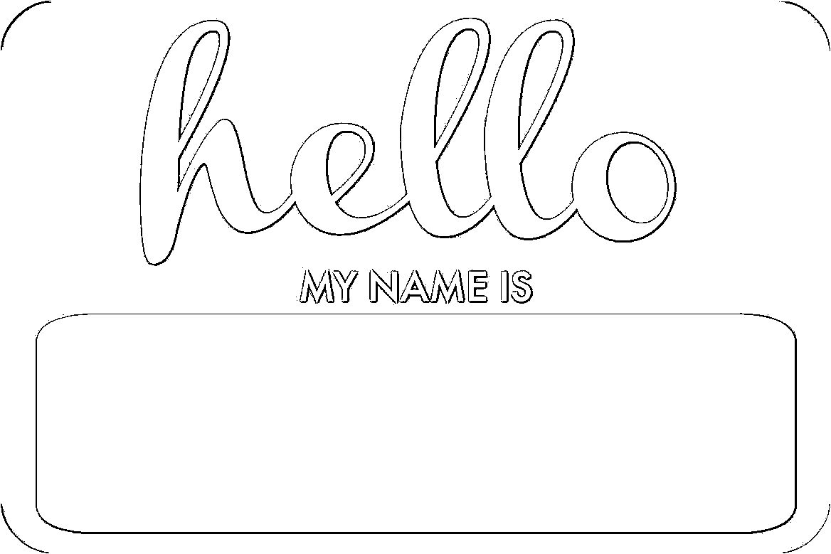 Printable Coloring Name Tags - Printable Templates