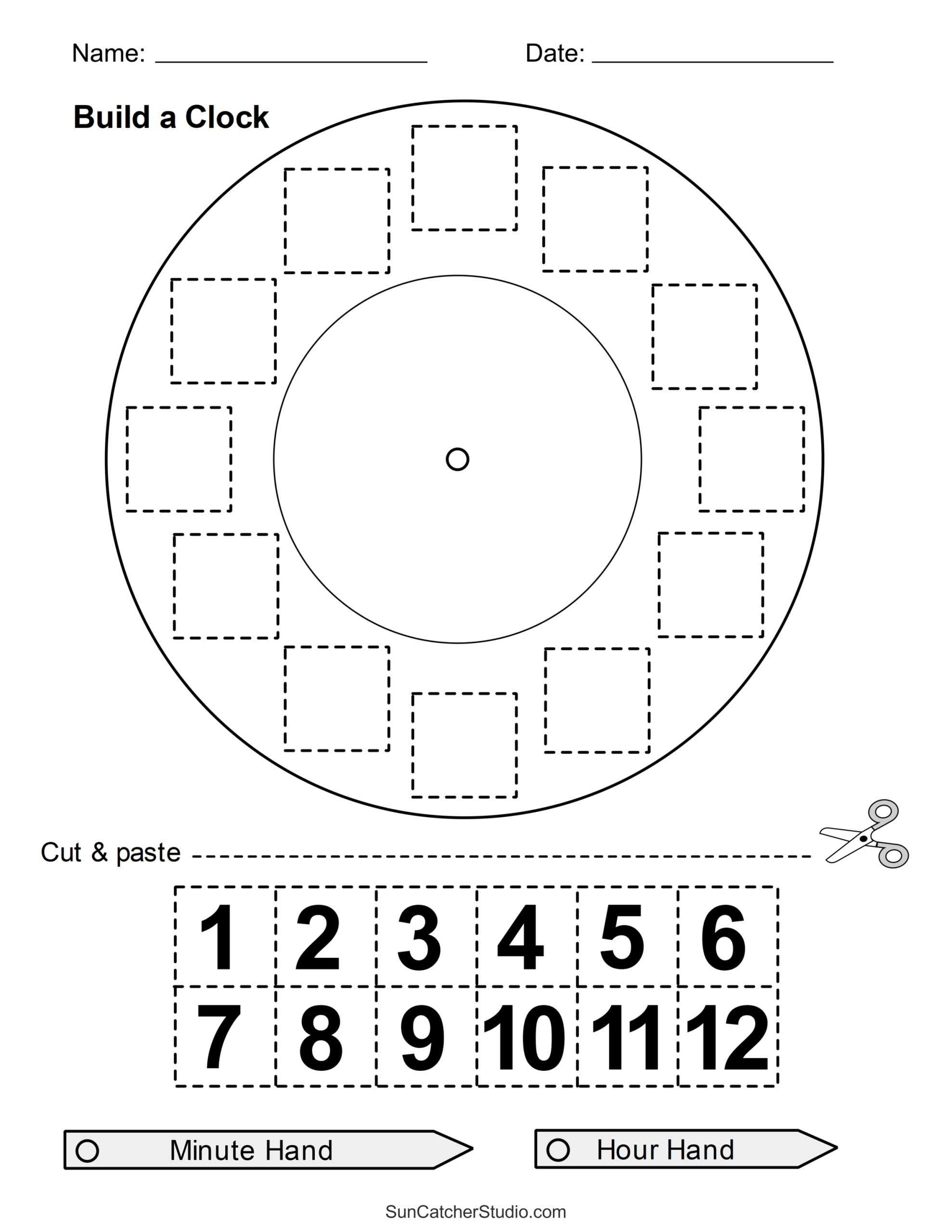 Cut And Paste Activities For 4 Year Olds Printable - Printable Templates