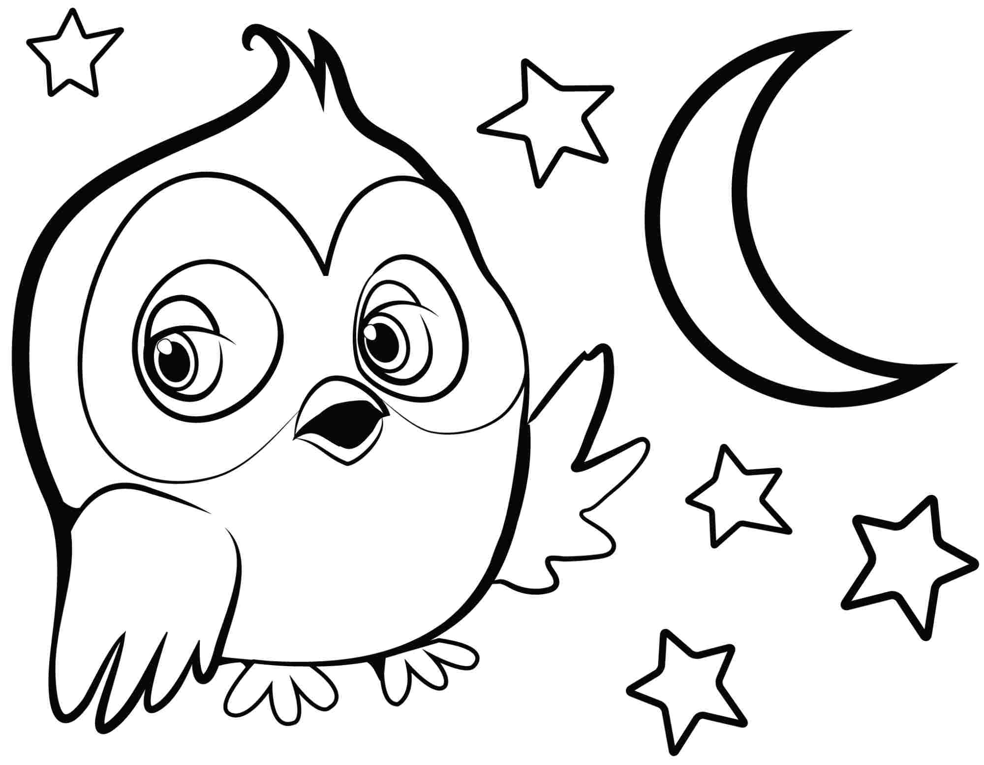 Easy Printable Coloring Pages For Kids Animals - Printable Templates