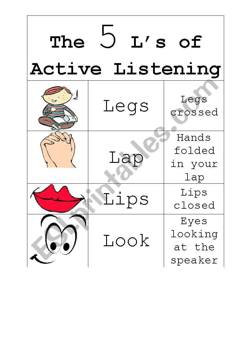 Free Printable Active Listening Activities For Adults Pdf - Printable ...