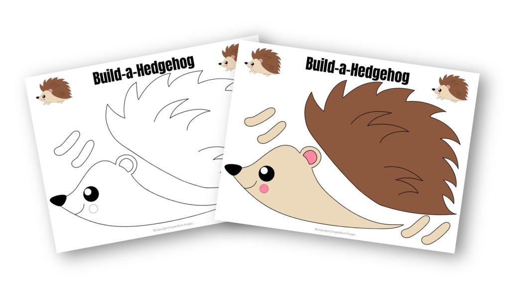 Printable Hedgehog Craft - Printable Templates