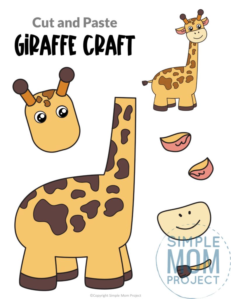 Printable Giraffe Craft Template - Printable Templates