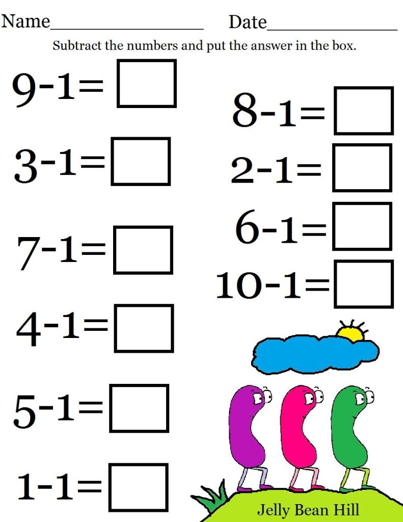 Printable Math Activities For Kindergarten - Printable Templates