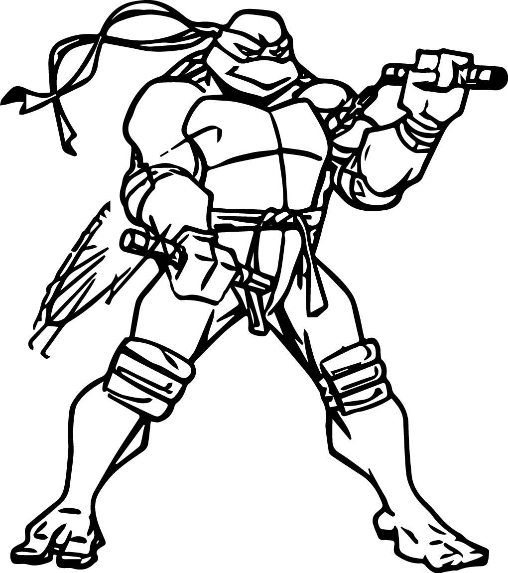 Printable Coloring Pages Ninja Turtles - Printable Templates