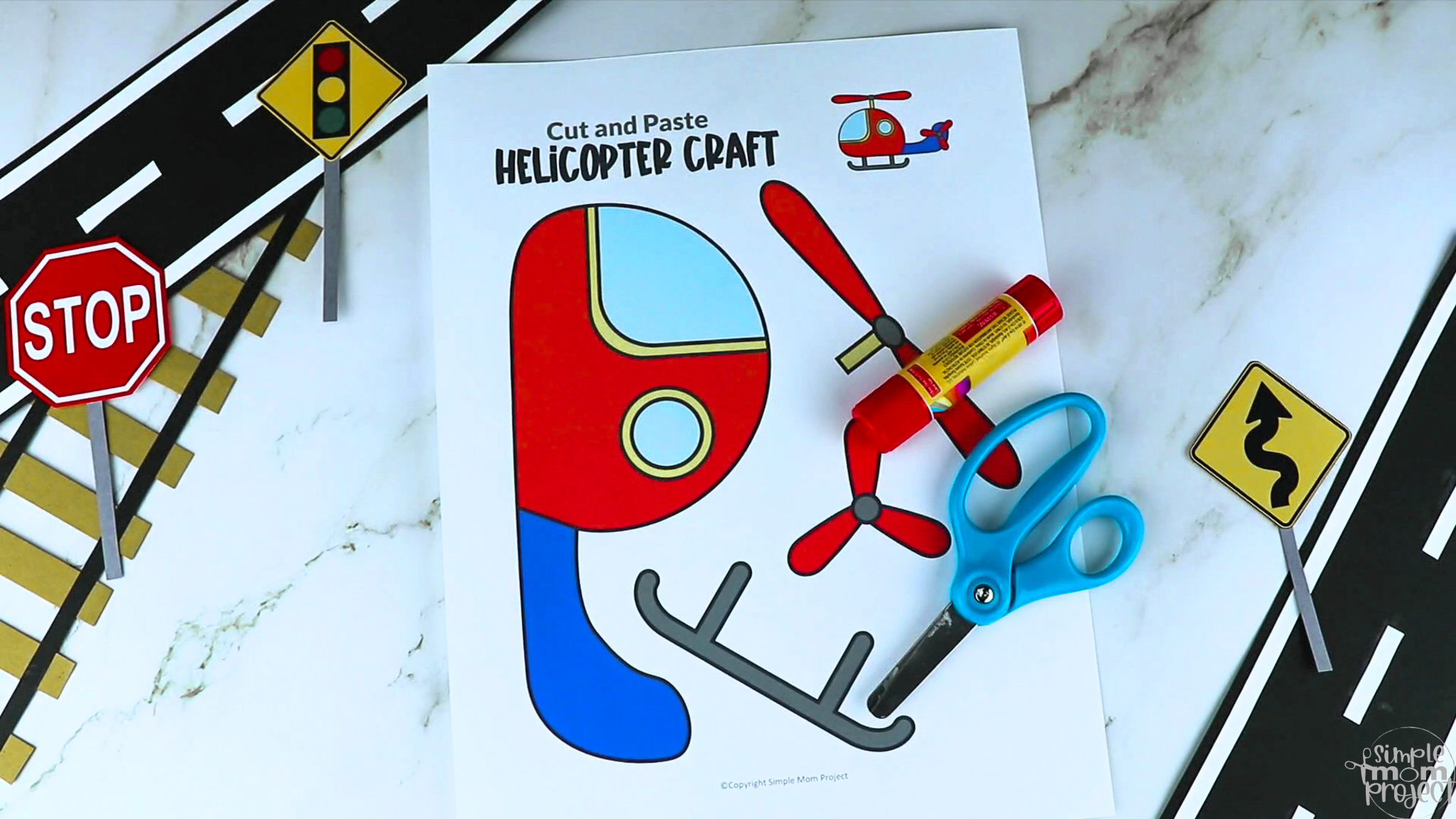 Printable Helicopter Craft - Printable Templates
