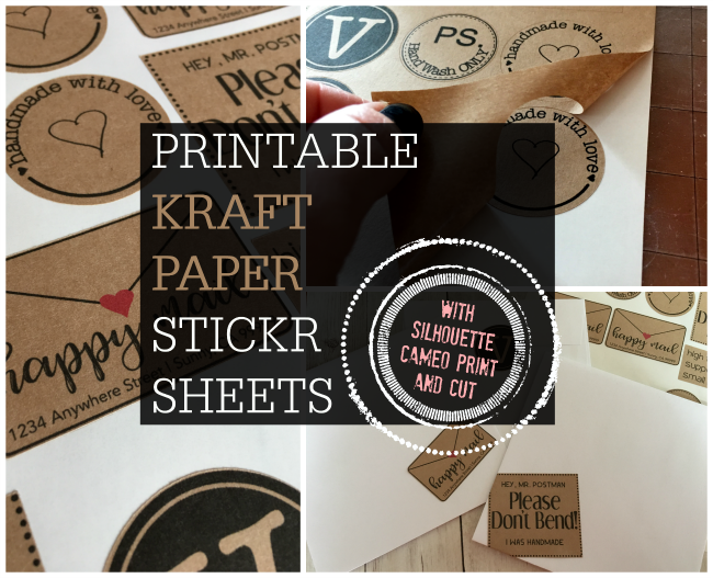 Printable Kraft Sticker Paper - Printable Templates