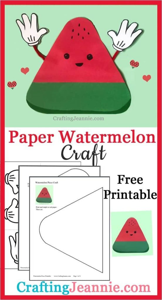 Printable Watermelon Craft - Printable Templates
