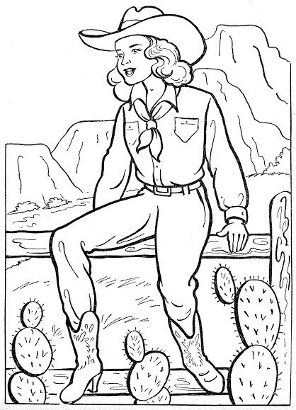 Printable Western Coloring Pages For Adults - Printable Templates